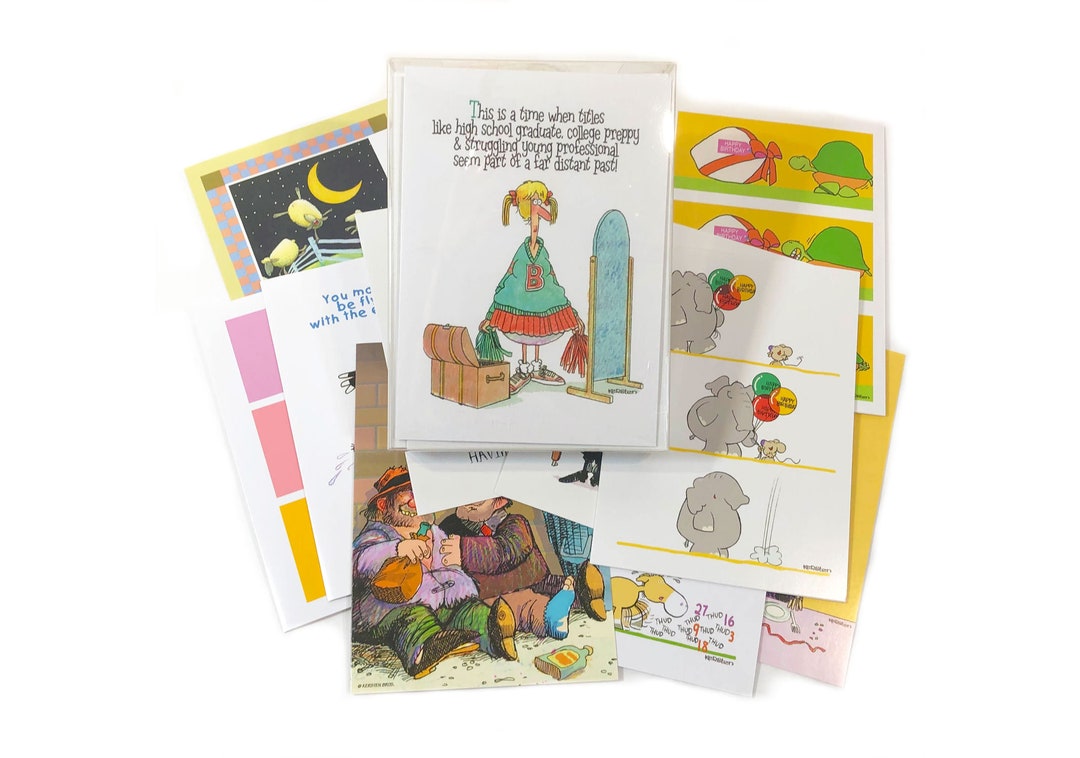 Funny Birthday Card Assorted Pack - 18 Cards & Envelopes - 5x7 Folded ...