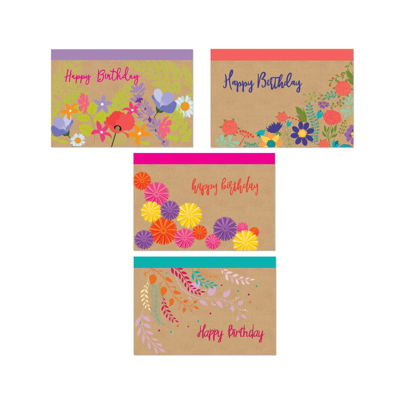 Assorted Set of 40 Happy Birthday Postcards 4 X 6 Birthday - Etsy