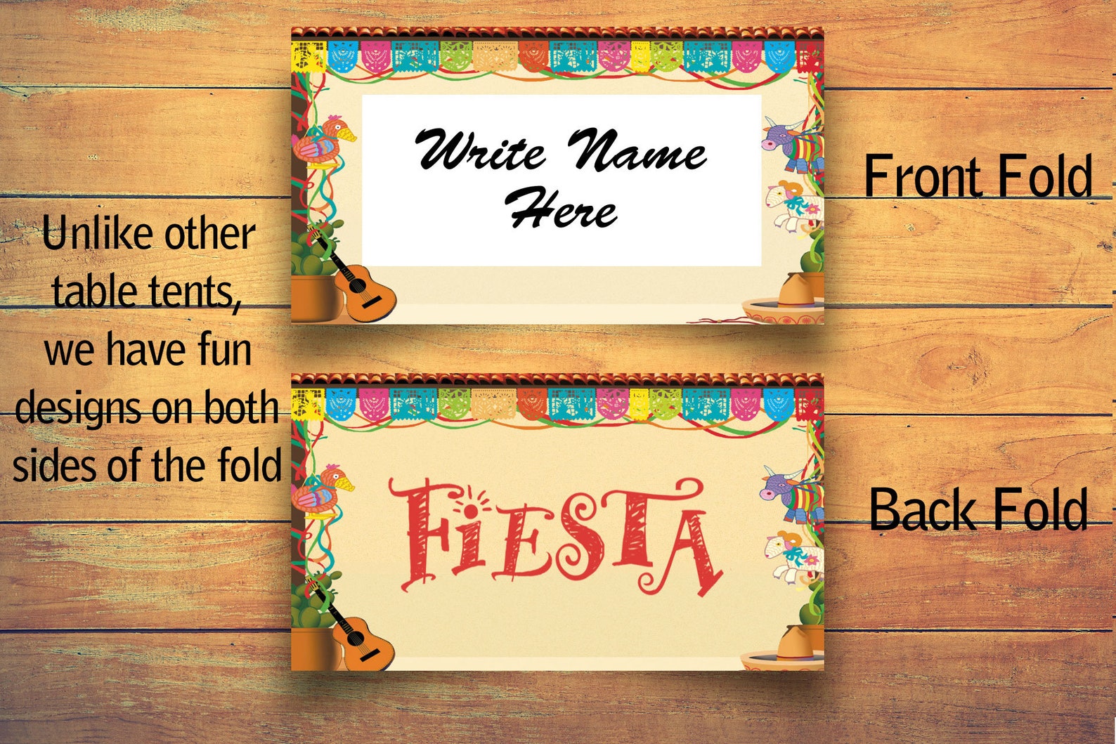 Fiesta Celebration Place Cards 25 Guest Seating Name Cards - Etsy