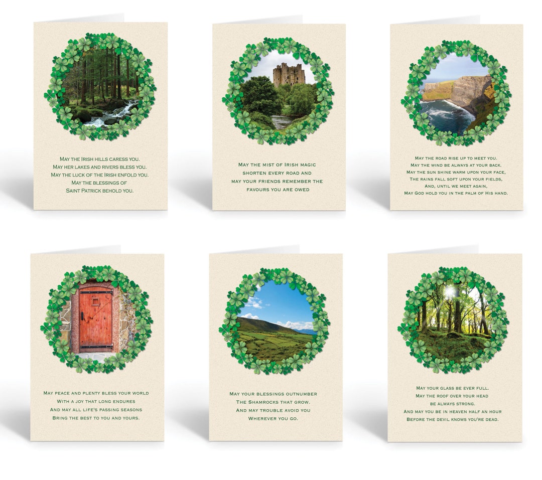 Assorted St. Patrick's Day Greeting Cards | A Variety of Irish Blessing ...