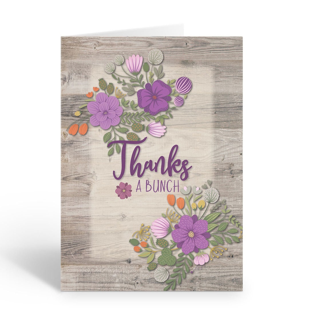 Thanks a Bunch Note Card - 10 Boxed Cards & Envelopes - Note Card ...