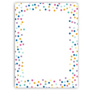 Colorful Dots Stationery - 8.5 X 11 Inches - 60 Paper Sheets - B6548 - Etsy