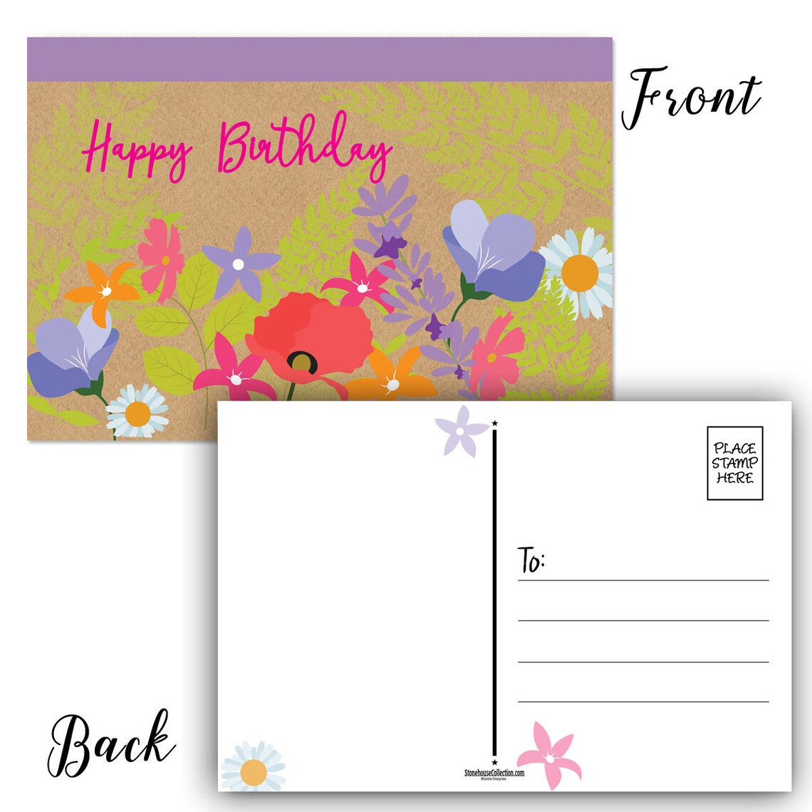 Assorted Set of 40 Happy Birthday Postcards 4 X 6 Birthday - Etsy