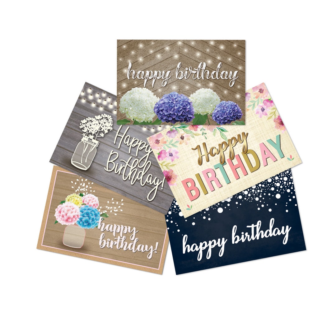 Birthday Postcards - Assorted Set of 50 4 X 6 Birthday Postcard ...