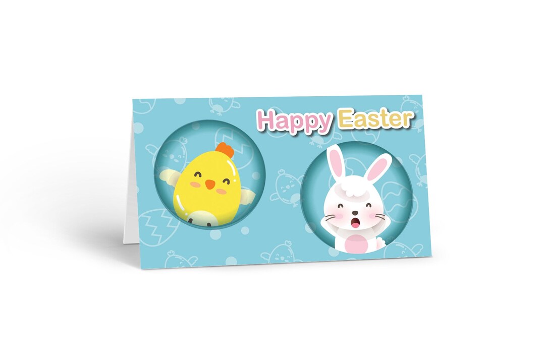 Baby Chick and Bunny Easter Table Tent - 25 Easter Guest Seating Name ...
