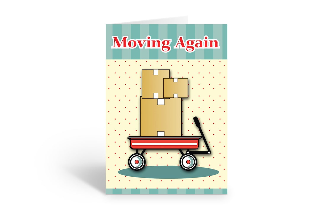 Moving Again Note Card - 10 Boxed Cards & Envelopes - Moving ...