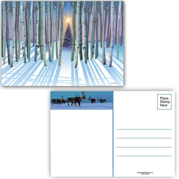 Christmas Postcard - Etsy