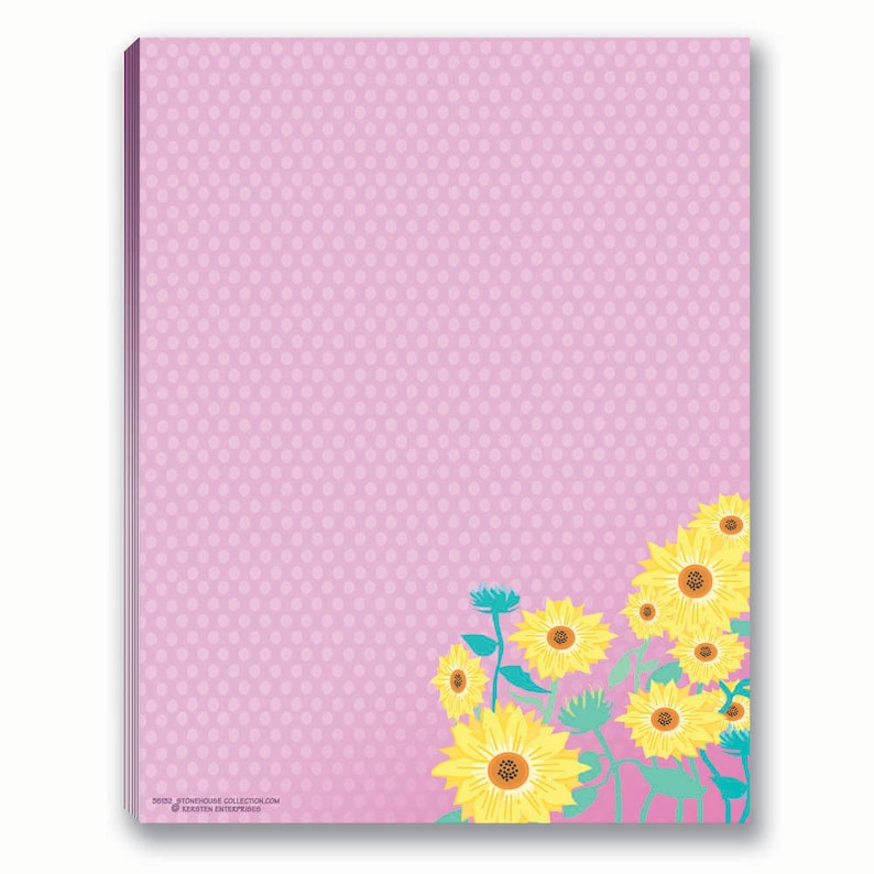 Floral Notepads 4 Assorted Note Pads Flower Theme Pads | Etsy