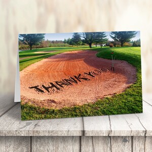 Golf Thank You Note Card - 10 Boxed Cards & Envelopes - Golfing Gift ...