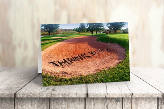 Golf Thank You Note Card 10 Boxed Cards & Envelopes | Etsy