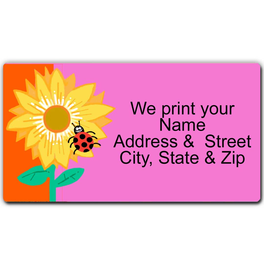 Cute Ladybug Custom Return Address Labels - Nature Themed ...