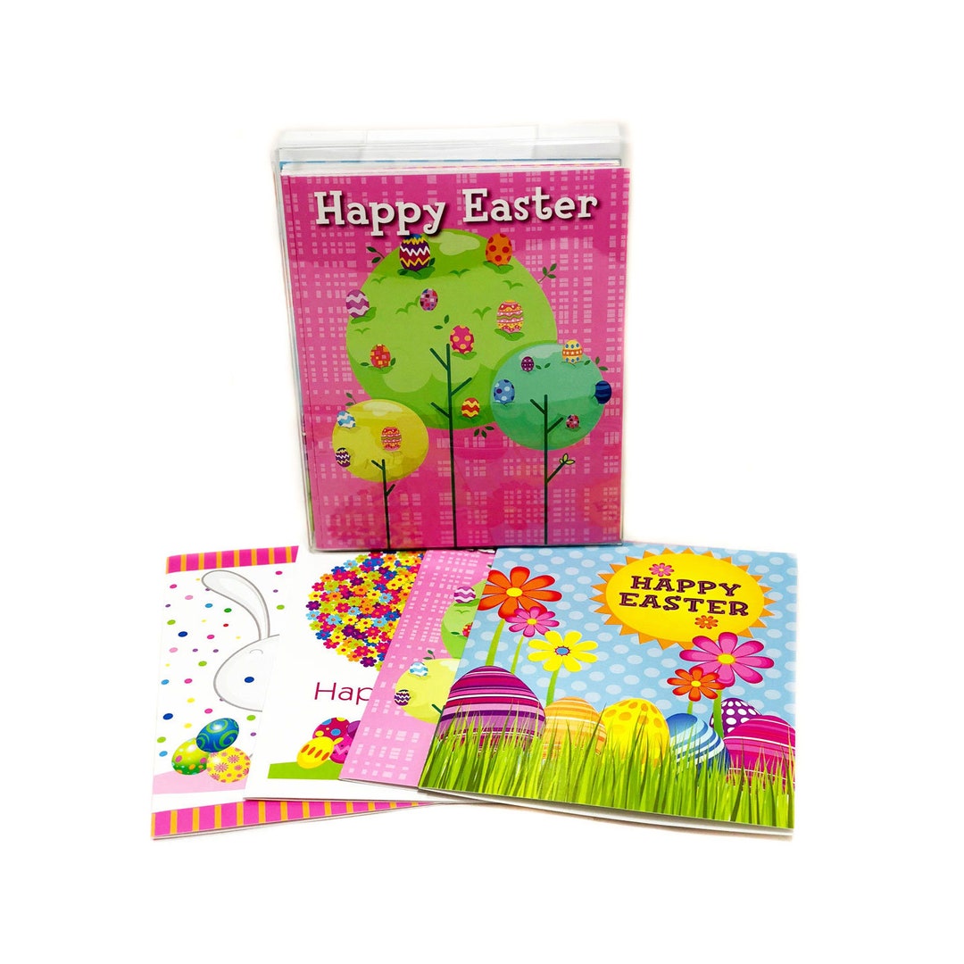 Boxed Set of Easter Cards - 16 Cards & Envelopes, 4 Different Designs ...
