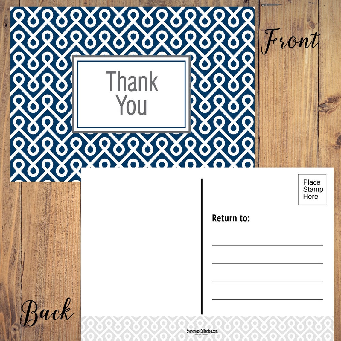 Thank You Set of 50 Postcards 4 X 6 Thank You Postcards | Etsy