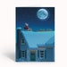 Moon Gazing Santa Christmas Cards | Holiday Greeting Card Set of 18 - Etsy