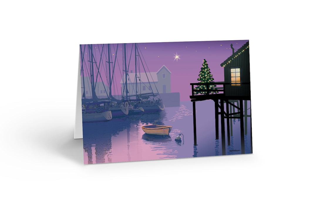 Holiday Marina Nautical Card 18 Cards and Envelopes - 60025 - Etsy