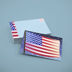 American Flag Postcards - 40 4x 6 Patriotic Postcards - USA - 17096 - Etsy