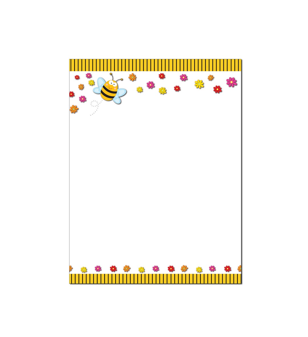 Bumble Bee Stationery - Bee Letterhead -8.5 X 11 Inches - 60 Paper ...