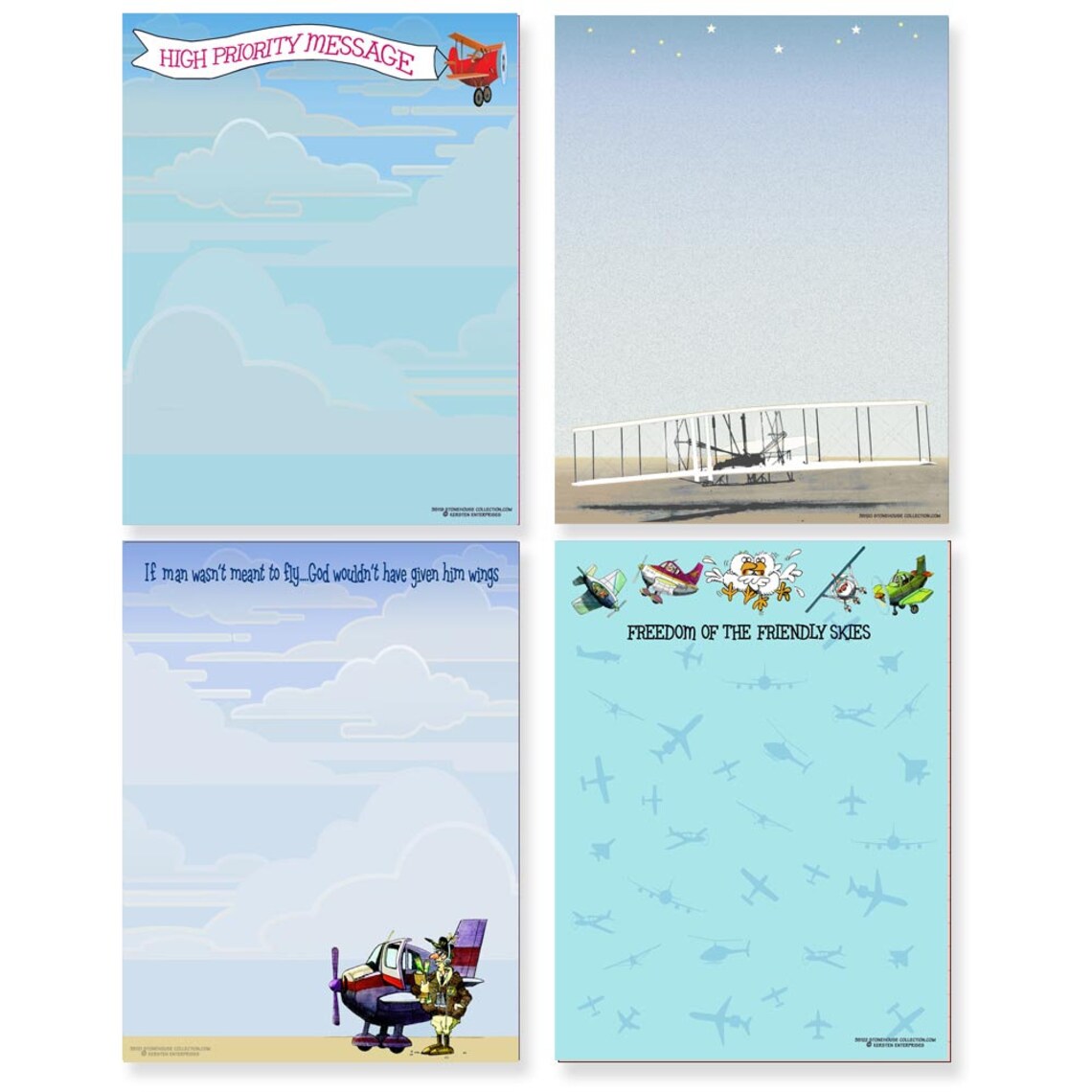 Aviation Notepads 4 Assorted Note Pads Airplane Notepads - Etsy