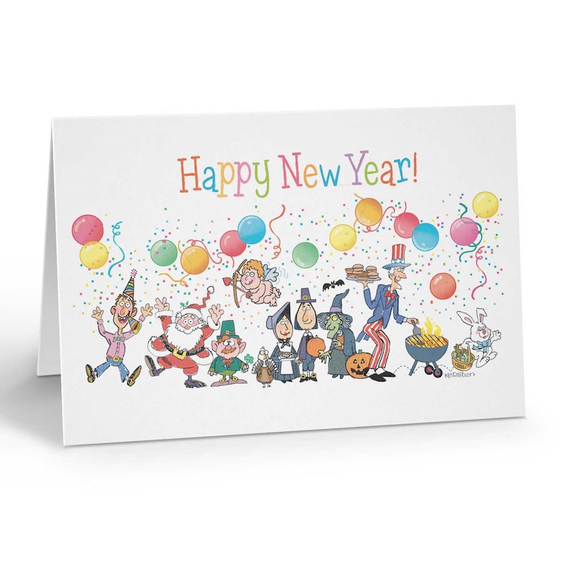 Funny New Year Card - Etsy