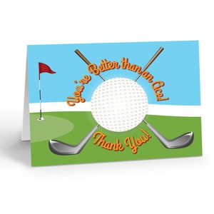 Golf Thank You Note Card - 10 Boxed Cards & Envelopes - B14337 - Etsy