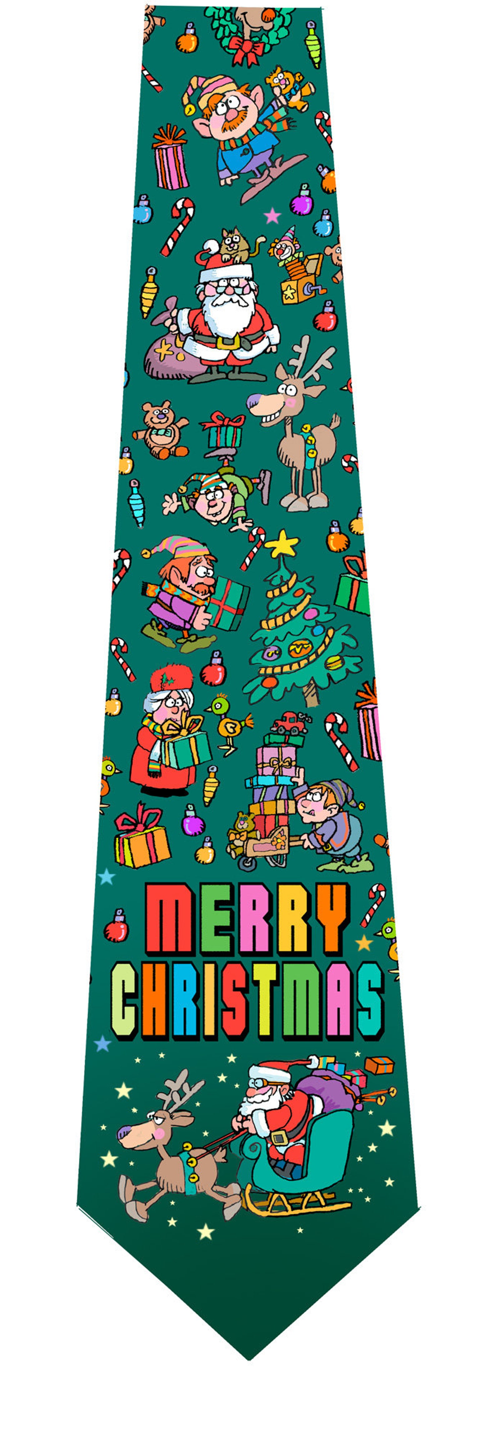Men's Holiday Tie - Merry Christmas Necktie - 26062 - Etsy