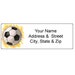 Soccer Ball Return Address Label Sports Fun Personalized | Etsy