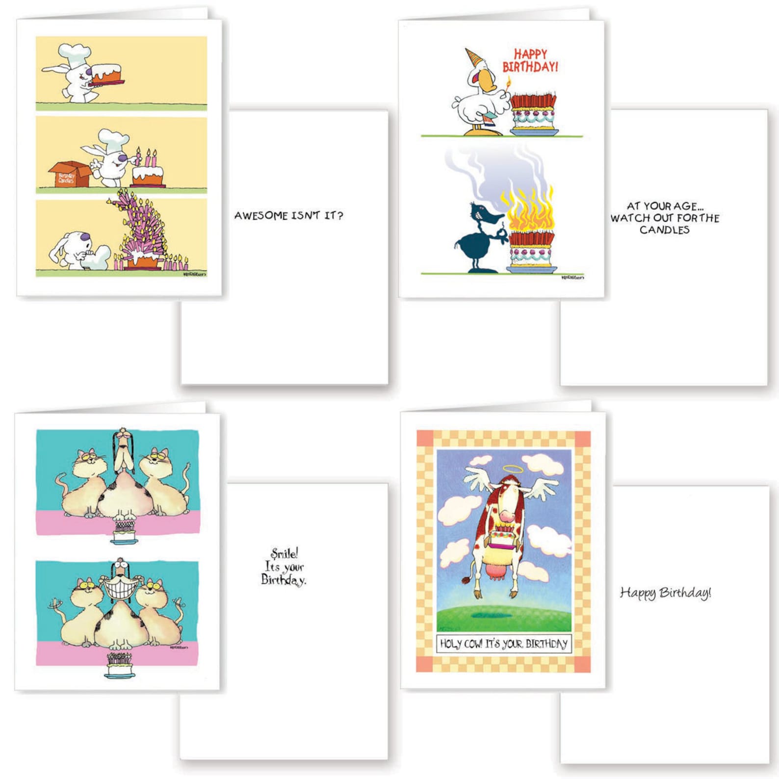Assorted Funny Birthday Card Pack 18 Boxed Funny Cards & - Etsy