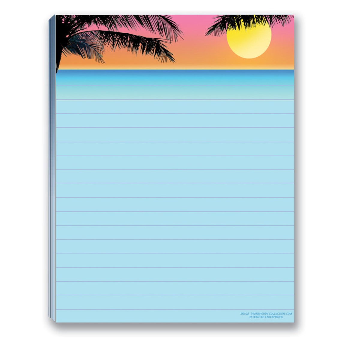 Beach Notepad Pack 4 Assorted Beach Theme Pads 606 - Etsy