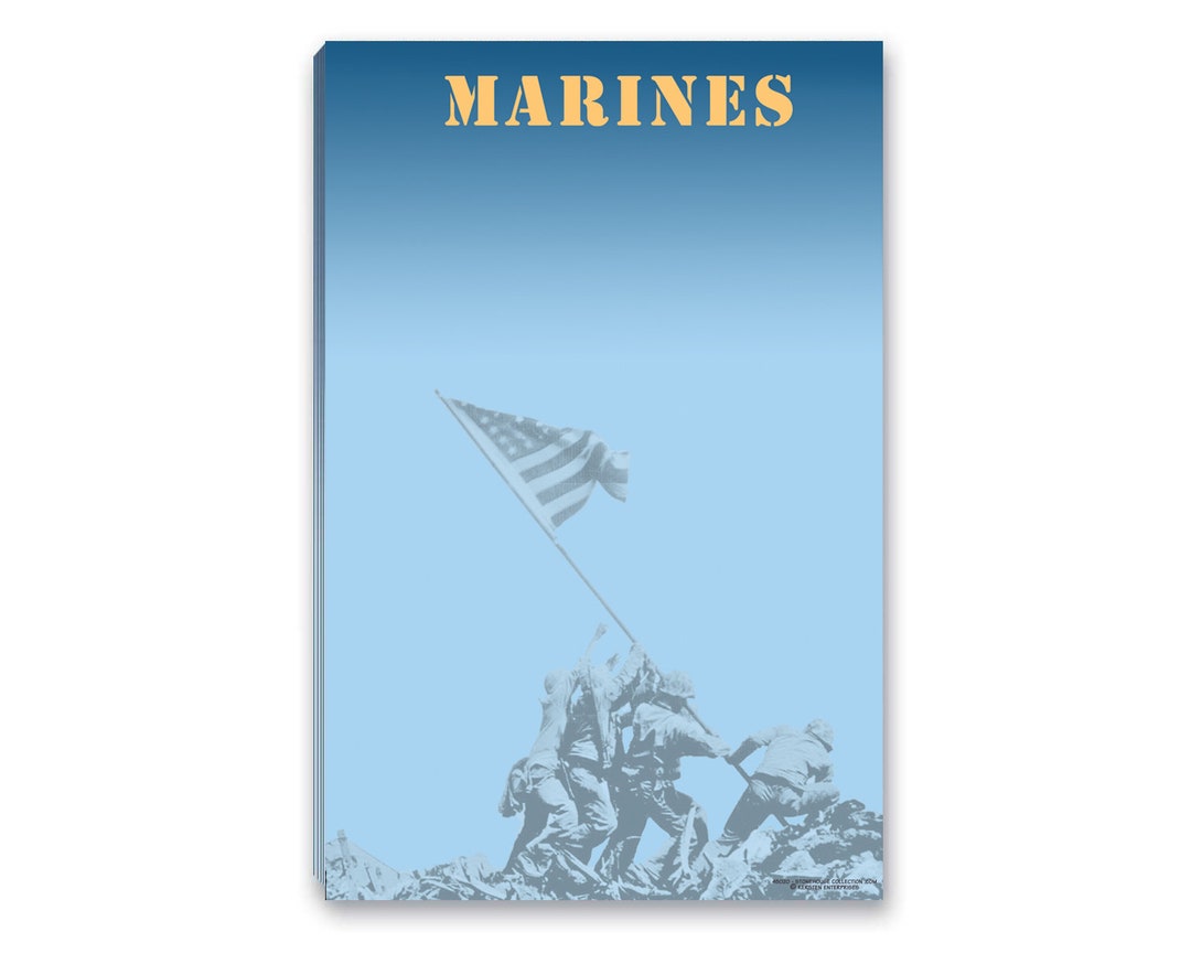 Magnetic Marine Notepad - USMC Pad 8.5" X 5.5" - Marine Corp Notepads ...
