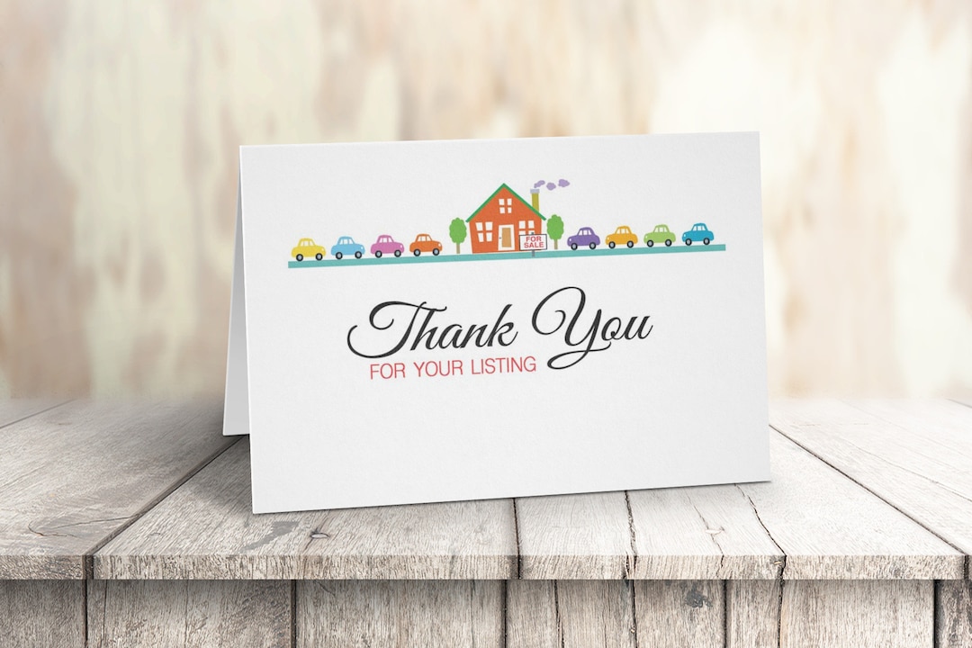 Thank You for the Listing Note Cards - 18 Boxed Realtor Cards ...