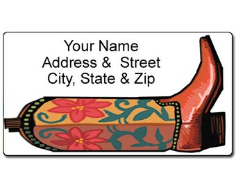 Cowboy Address Label | Etsy