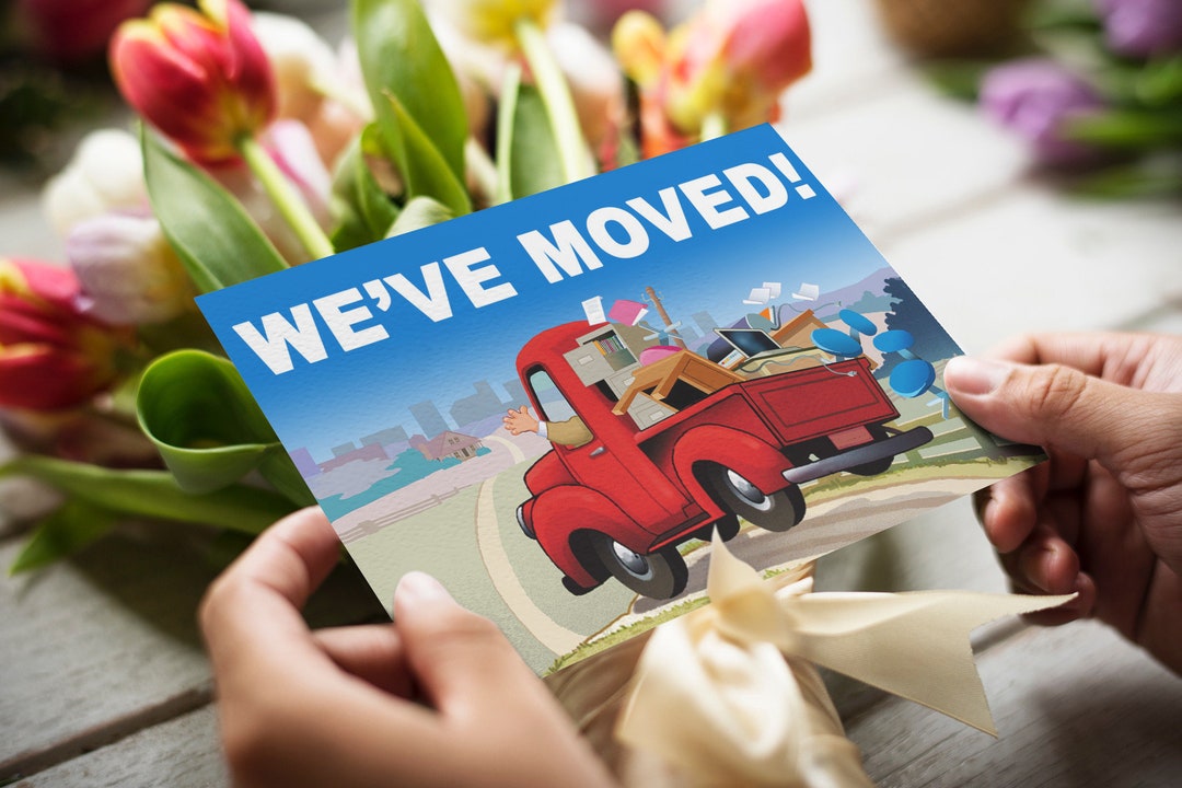 Set of 40 Moving Announcement Postcards - 4 X 6 Moving Postcards ...