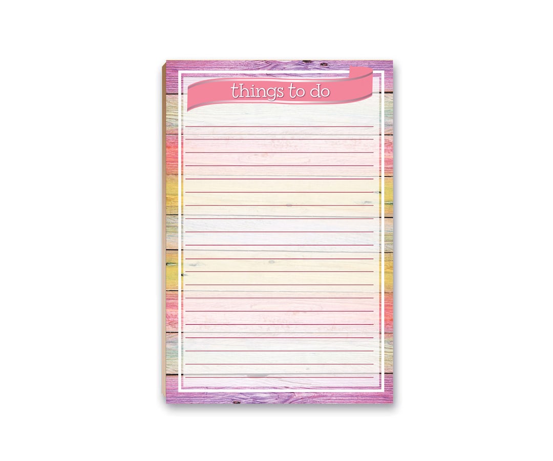 Colorful Barnwood Rustic Magnetic Notepad - 8.5" X 5.5" - Rustic ...