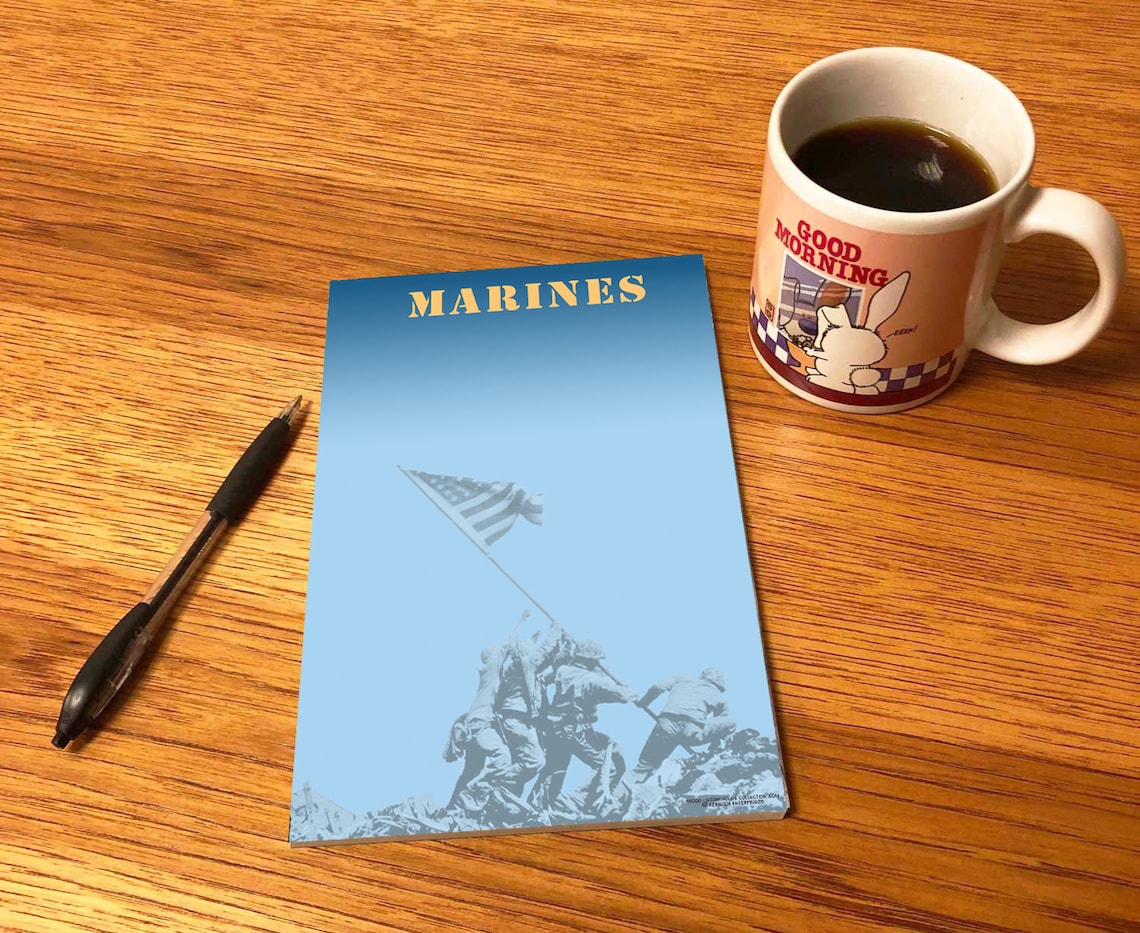 Magnetic Marine Notepad - USMC Pad 8.5" X 5.5" - Marine Corp Notepads ...