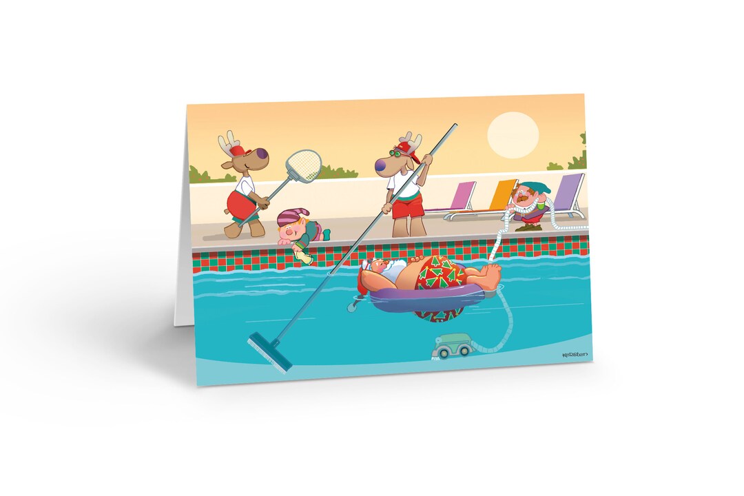 Pool Service Christmas Card - 18 Pool Christmas Cards & Envelopes ...