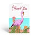 Flamingo Thank You Note Card- 10 Note Cards and Envelopes - 14244 - Etsy