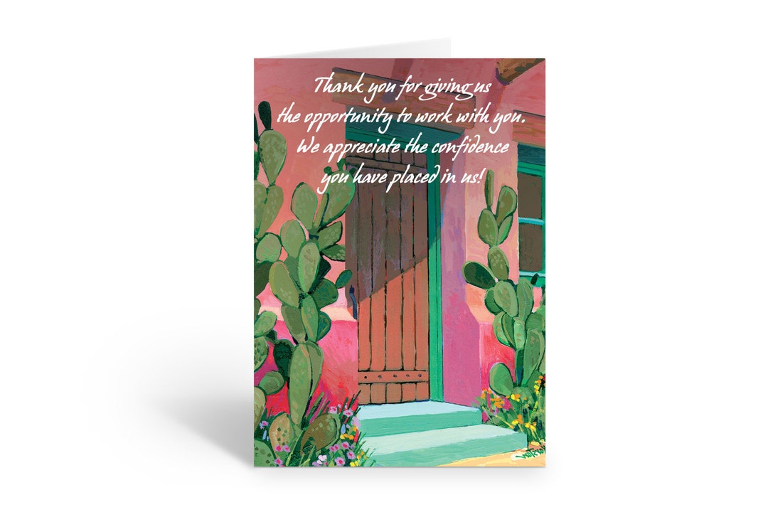 Customer Appreciation Real Estate Note Card - 10 Boxed Cards ...