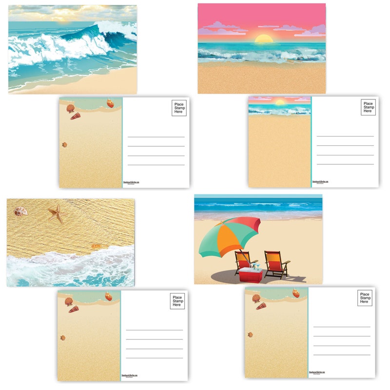 Beach Postcard - Etsy