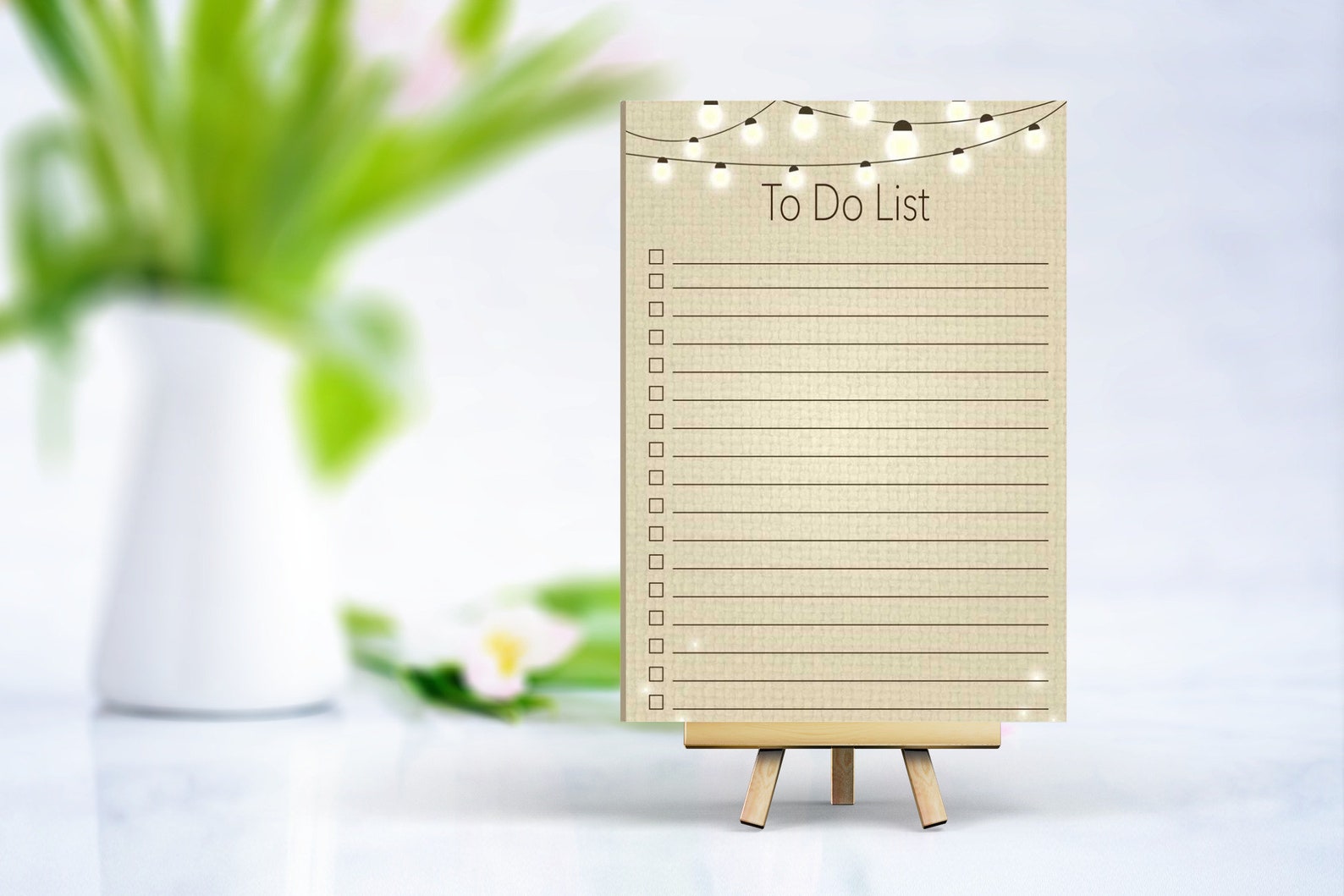 Rustic Lights to Do List Magnetic Notepad 8.5 X - Etsy