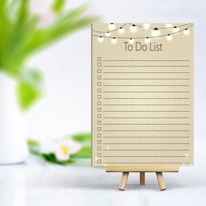Rustic Lights to Do List Magnetic Notepad - 8.5" X 5.5" - Notepads Have ...