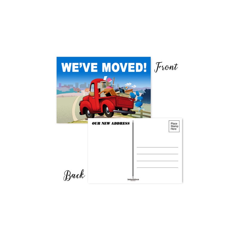 Set of 40 Moving Announcement Postcards 4 X 6 Moving - Etsy