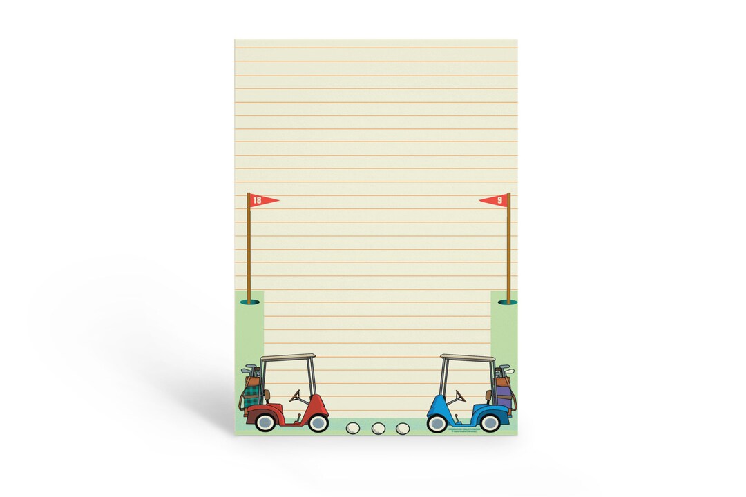 Golf to Do List Magnetic Notepad - 8.5" X 5.5" - Golfing Notepads Have ...