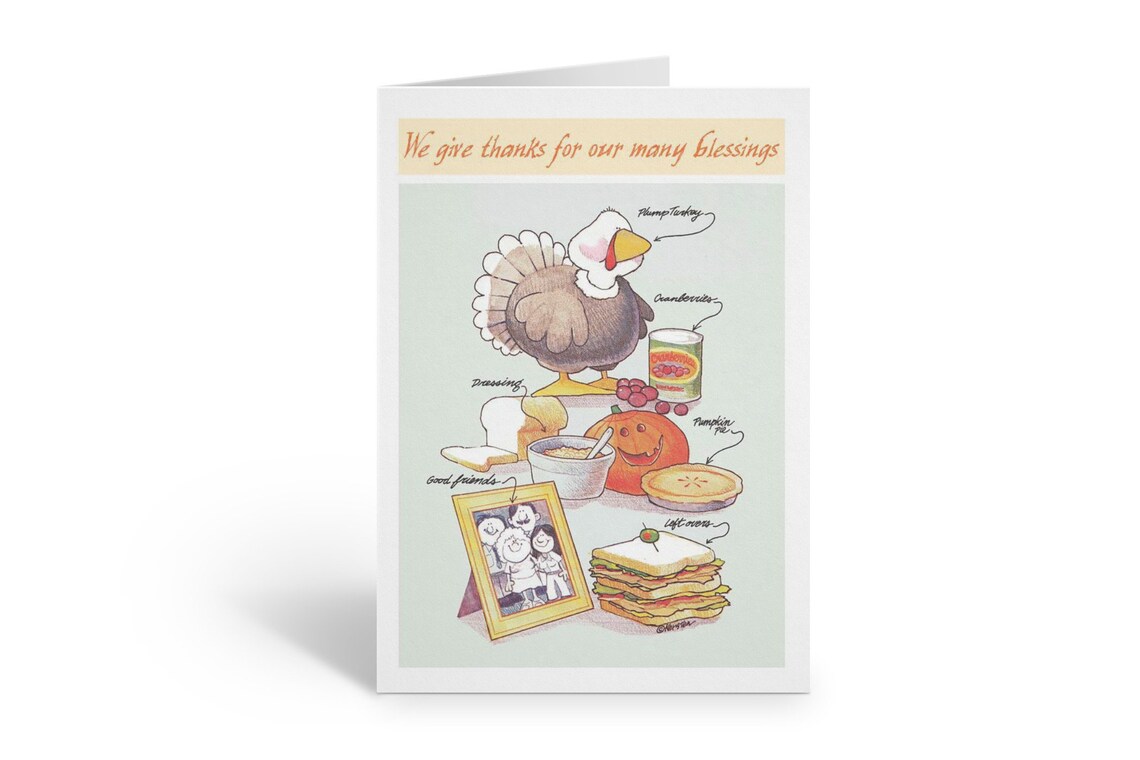 Thanksgiving Card Variety Pack 18 Funny Thanksgiving Cards & | Etsy