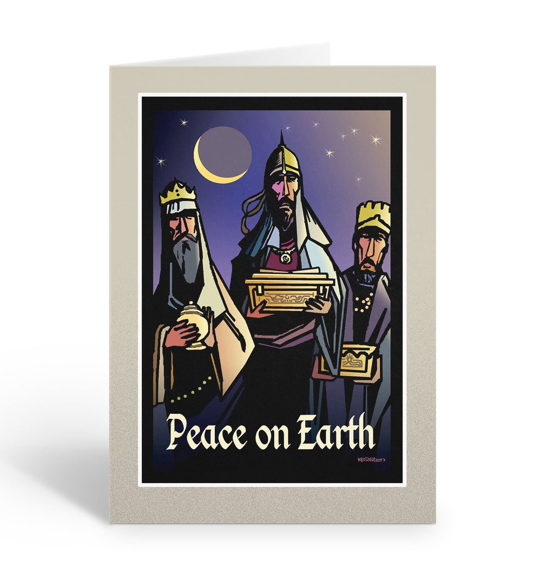 The Three Wise Men and Their Gifts Christmas Card - 18 Holiday Cards ...