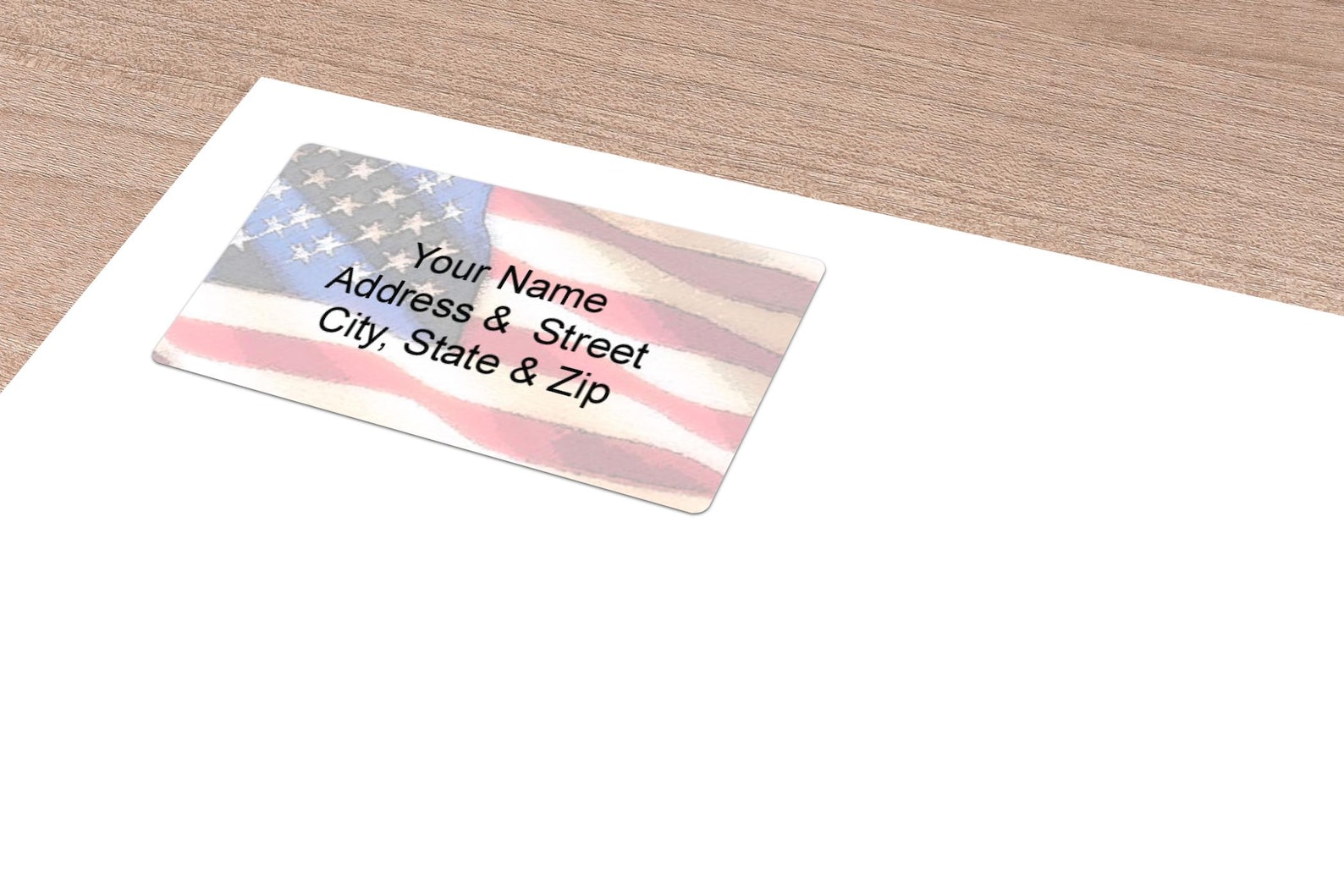 American Flag Personalized Return Address Label - Customized Address ...