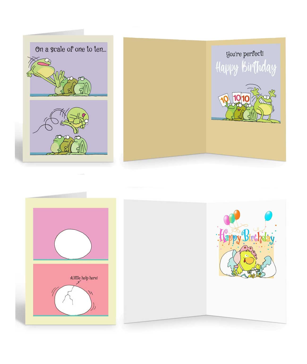 Funny Assorted Birthday Cards for Kids 10 Cards & Envelopes | Etsy