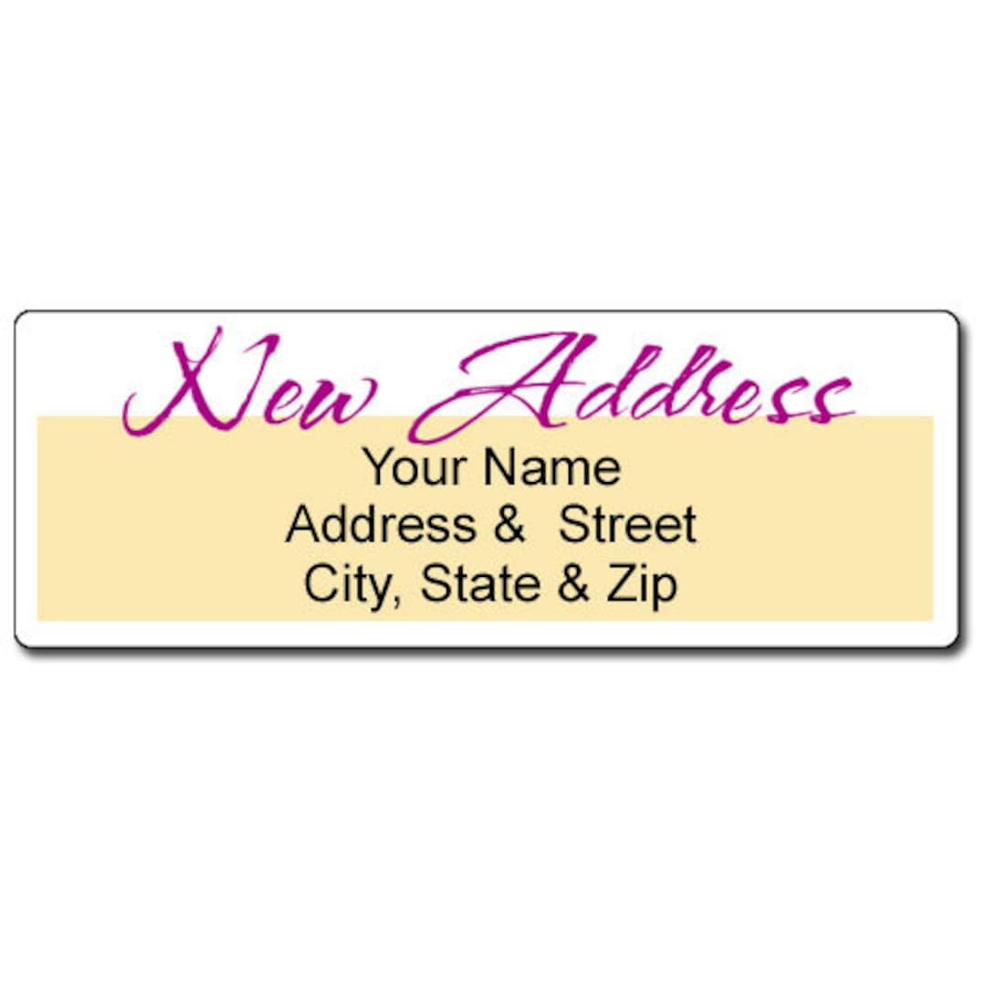 Simple New Address Return Address Label - New Mailing Address ...