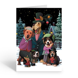 Funny Dog Christmas Card Variety Pack- 16 Dog Christmas Cards & 25 ...
