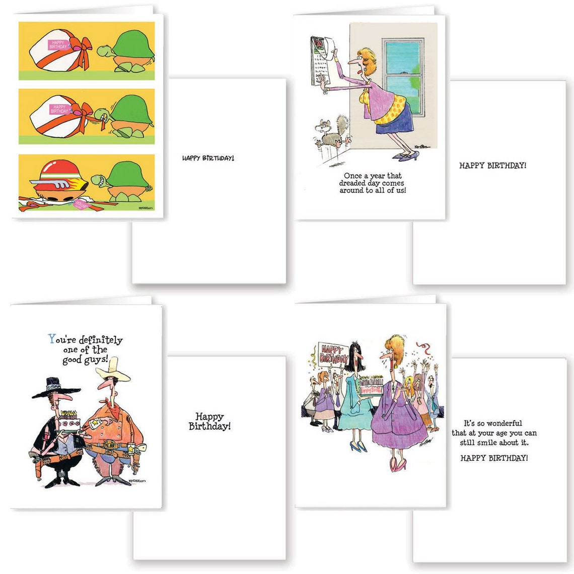 Funny Birthday Card Assorted Pack 18 Cards & Envelopes 5x7 | Etsy