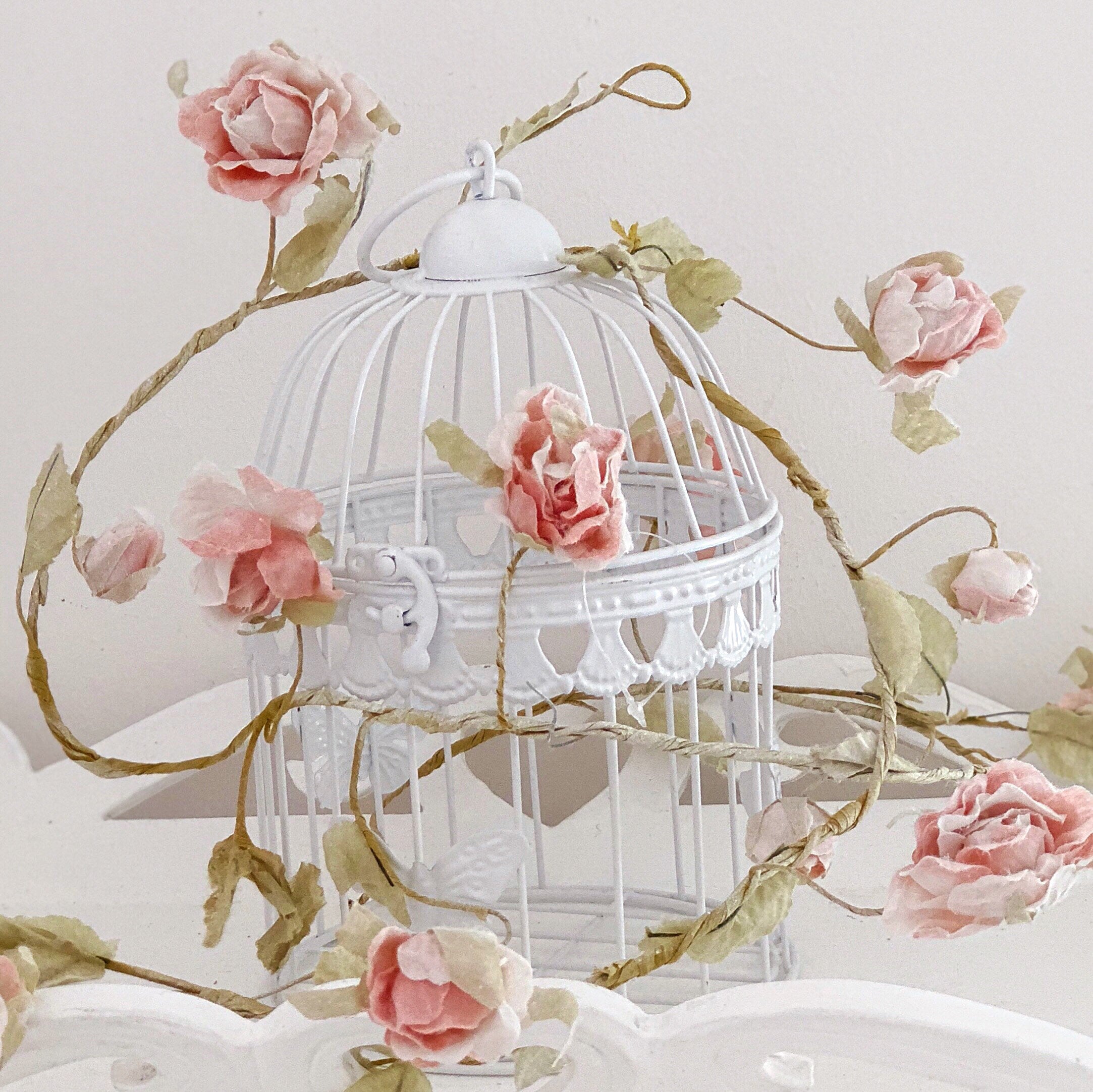 Blush Pink Shabby Vintage Chic Rose Flower Garlandfloral | Etsy UK